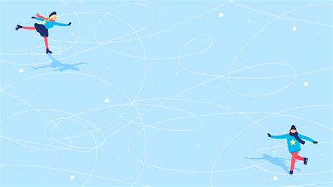 아이스 스케이팅 링크 야외 벡터 일러스트 레이 션 겨울 스포츠 배경입니다 아이스 스케이팅에 대한 스톡 벡터 아트 및 기타 이미지