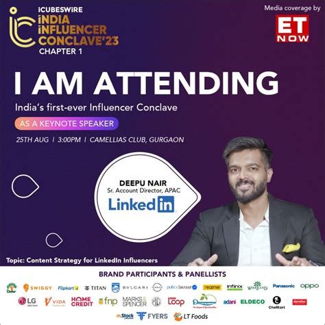 Deepu Sukumaran Nair On Linkedin Iic23 Influencermarketing Conclave
