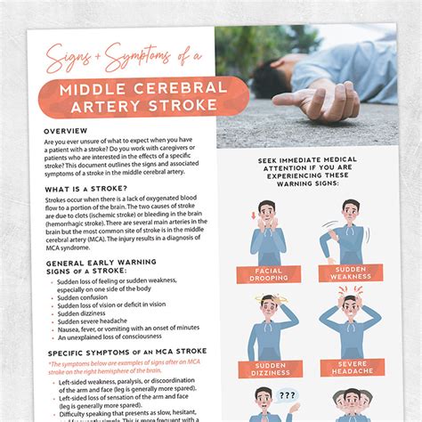 Signs And Symptoms Of Mca Stroke Adult And Pediatric Printable