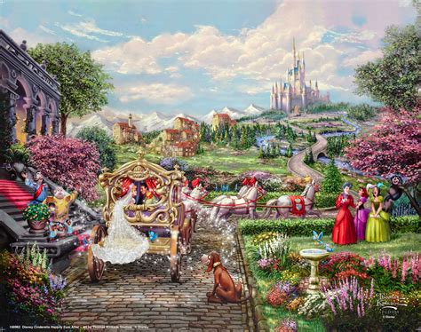 Disney Cinderella Happily Ever After Art Prints Thomas Kinkade