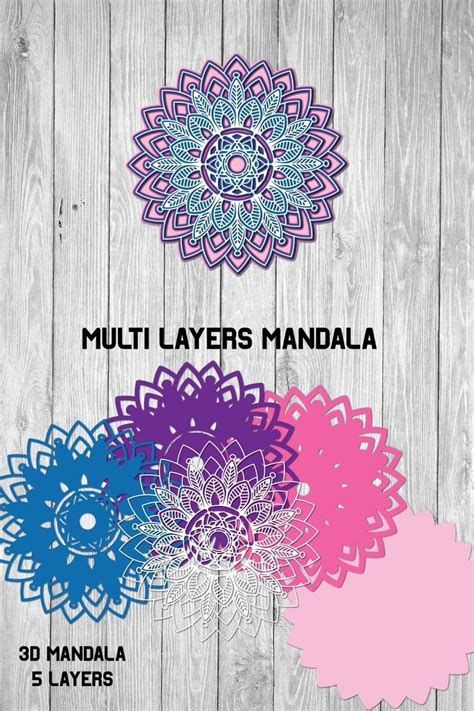 D Layered Mandala SVG Tribal Mandala SVG Design
