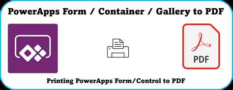 Powerapps Source File For Printing Powerapps Form Control To Pdf Etsy