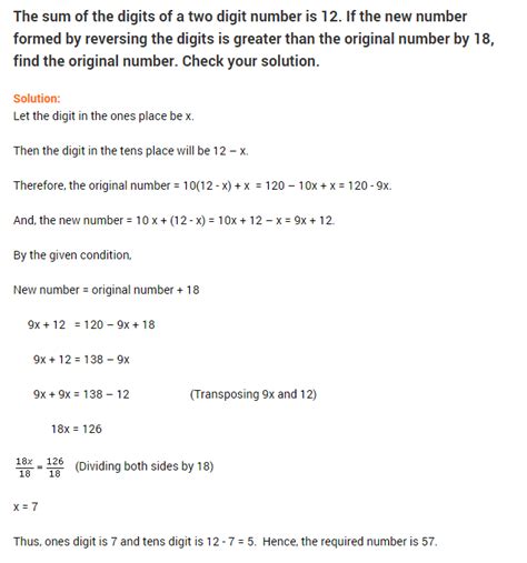 Chapter 2 Linear Equations In One Variable Rajasthan Board Passbook