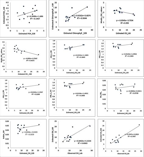Regression Statistical Analyses Between Different Factors Estimated