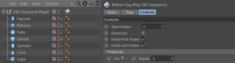 Aturtur Import And Play Obj Sequences In C4d