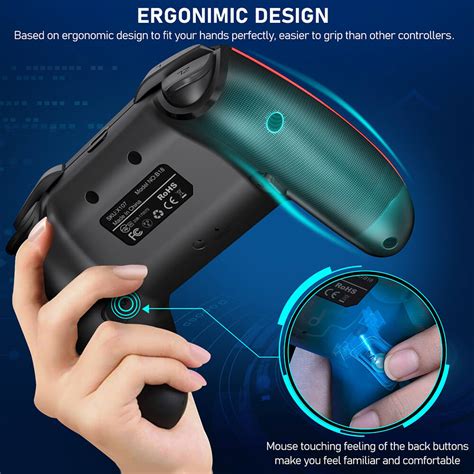 Rgb Black Bluetooth Gamepad Vibration Turbo Macro Switch Dubsnatch Rgb Black Bluetooth Gamepad Vibration Turbo Macro Switch Dubsnatch