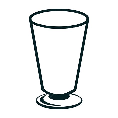 Premium Vector A Outline Glass Icon
