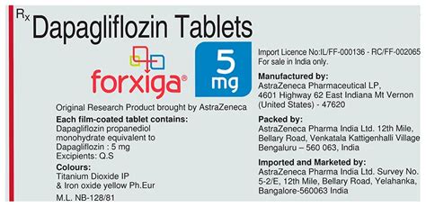 Farxiga Dapagliflozin Tablet Silk Pharmacy