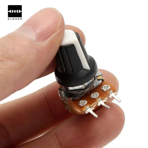 5pcs 10k Ohm 3 Terminal Linear Taper Rotary Volume B Type Potentiometer