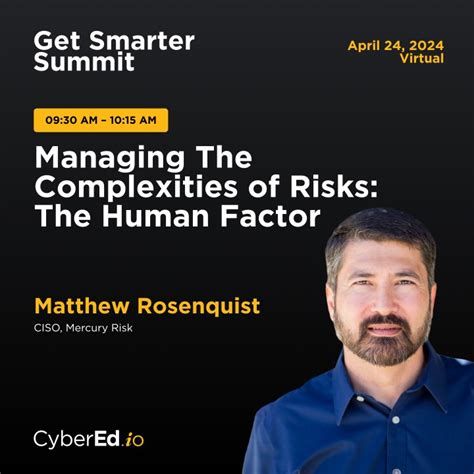 Matthew Rosenquist On Linkedin Cybersecurity