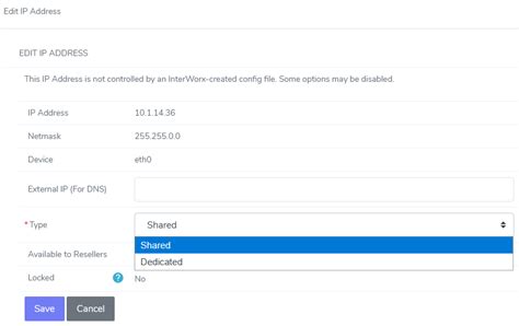 How To Manage Ip Addresses In Nodeworx — Interworx Documentation