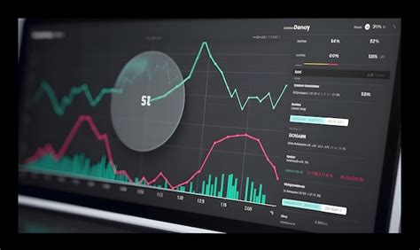 Data Analysis Search Engine Optimization Or SEO Magnifier Charts Graphs Ultraviolet And Neon