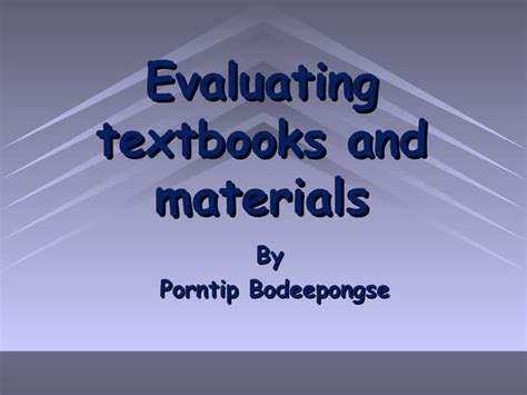 Textbook Evaluation Checklist Doc