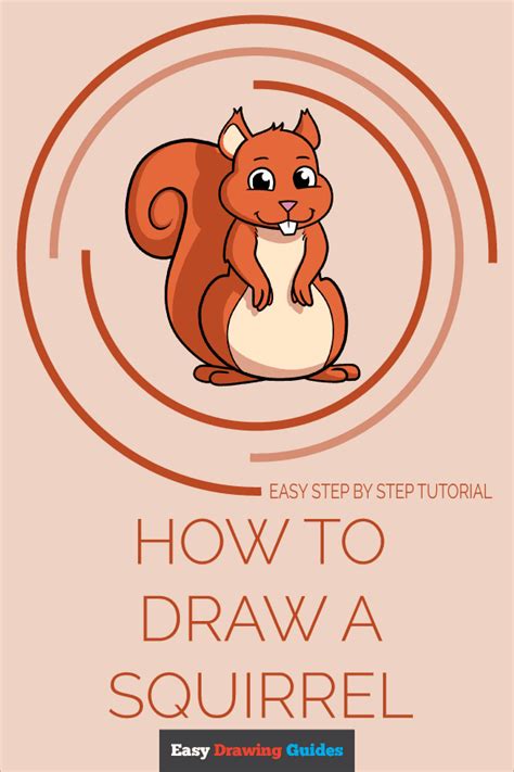 How To Draw A Squirrel Really Easy Drawing Tutorial