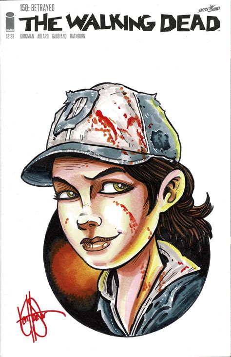 The Walking Dead Clementine In Ronald Shepherds Image Sketch Covers