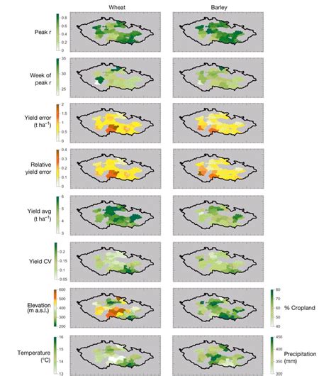 Maps Of Properties Describing Esi−yield Anomaly Correlation Strength