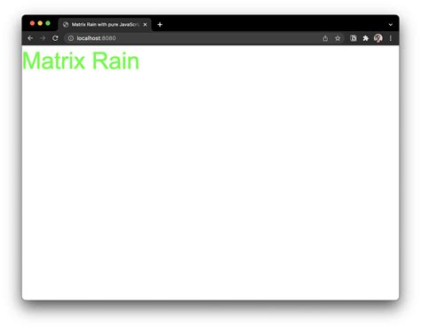 Criando O Efeito Da Chuva Do Matrix Com Javascript Puro Willian Justen