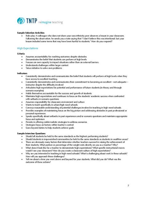 Teacher Competencies Pdf 112806 Competency Aligned Interview