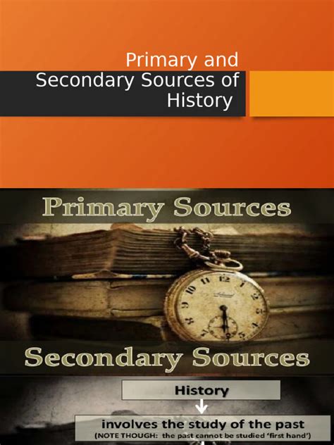 Primary And Secondary Sources Of History Pdf