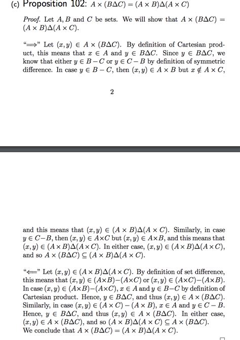 Solved 10 Points Let A B And C Be Sets Below We Present Chegg Com