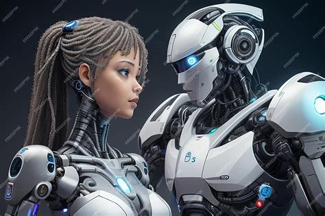 Premium Photo | Cyborg robot d render robotic process automation rpa data analysis in server ...