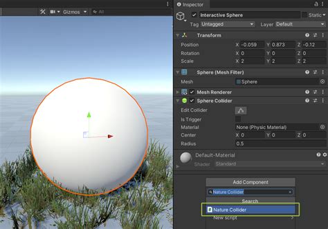 Nature Shaders Add Nature Collider