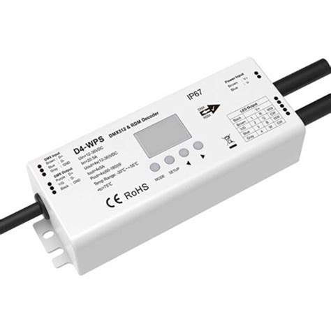 Dmx Light Controller Skydance Ip67 Waterproof Dmx Decoder D4 Wps