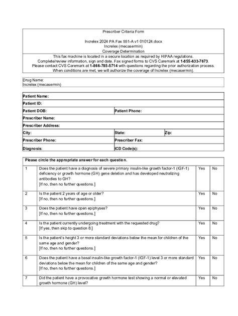 Fillable Online Please Contact Cvs Caremark At 1 866 785 5714 With