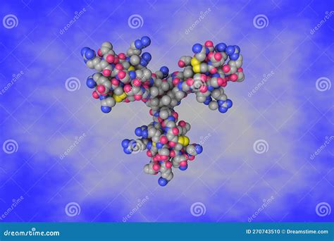 Human Defensin 5 Mutant Crystal Form 1 Ribbons Diagram 3d Illustration