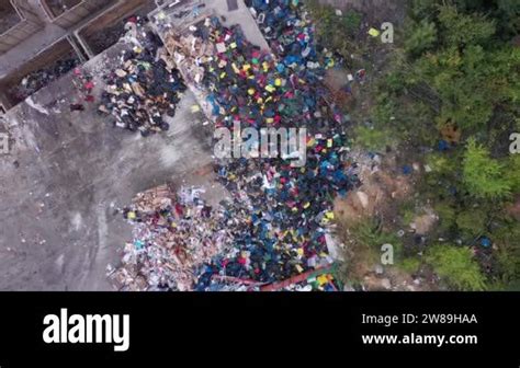 Waste Sorting Center Recycle Plant Workers In The Separation Center