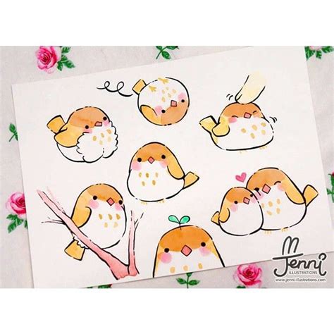 Cute Chibi Bird Drawings