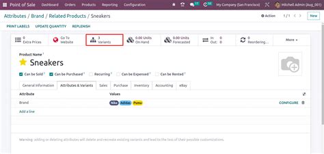 an overview of product variant management with odoo 16 pos