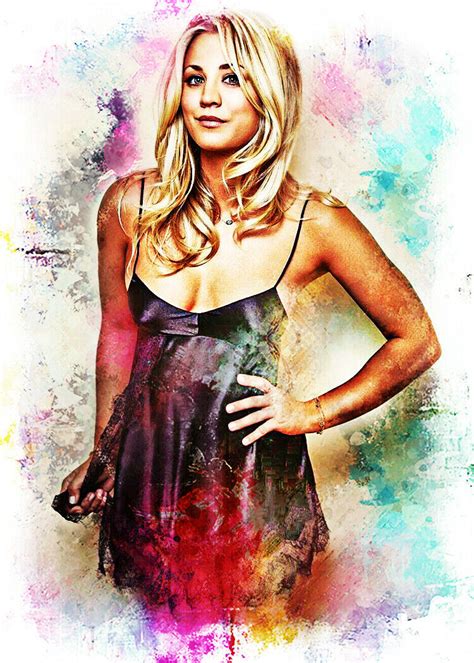 Kaley Cuoco Model Actress Celebrity 310 Aceo Fine Art Print Byq Pose