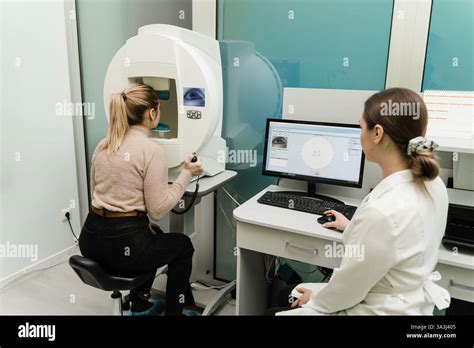 Perimetry Visual Field Test For Measure All Areas Of Eyesight