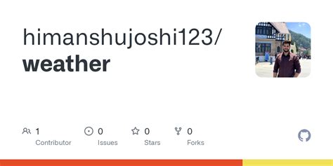 GitHub Himanshujoshi Weather