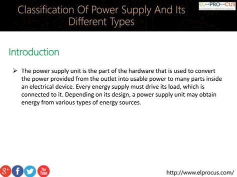 Classification Of Power Supply And Its Different Types PPTX Gas And Electric Home Utilities