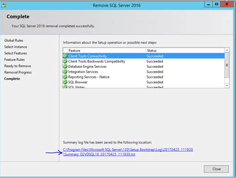 Steps To Remove Sql Server 2016 Instance Sql Server World