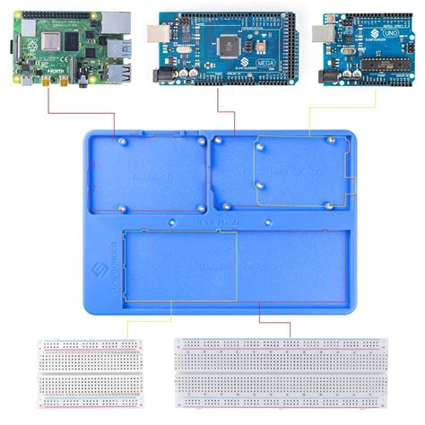 sunfounder rab breadboard holder for raspberry pi and arduino robotshop