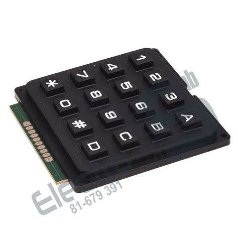 Black 4x4 Keyboard Electroslab