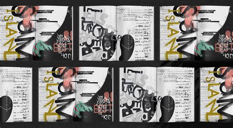 Magazine Interview Layout Design Grunge Style Behance