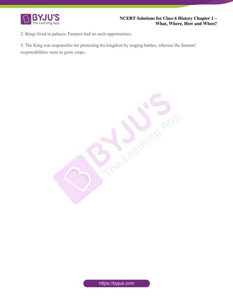 NCERT Solutions For Class History Chapter What Where How And When Free PDF