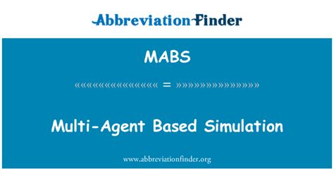 Mabs Significa Simulación Basada En Multi Agent Multi Agent Based Simulation