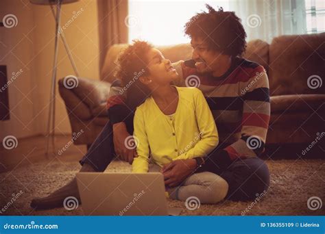 Dad Teach Me New Things About Technology Stock Image Image Of
