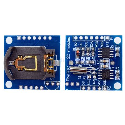 10pcmodulo ds1307 rtc tempo real relógio sem bateria eeprom at24c32 i2c