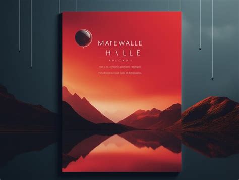 Premium Photo Minimalist Marvel Flyer Design Background