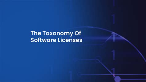 The Taxonomy Of Software Licenses