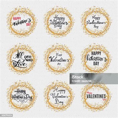 발렌타인 데이서화 타이포그래피 배지 사용할 수 있습니다 14에 대한 스톡 벡터 아트 및 기타 이미지 14 2월 낮 Istock