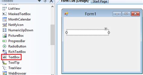 Vbnet Textbox Control