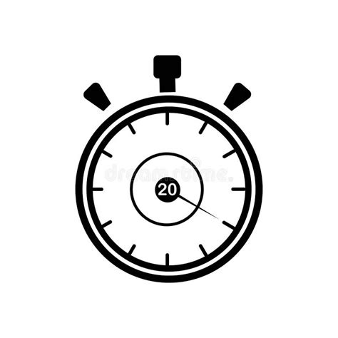 Stopwatch Stop Watch Timer Logo Icon Vector Illustration Design Template Stock Vector