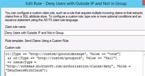 Customizing Adfs Claims Rules For Office 365
